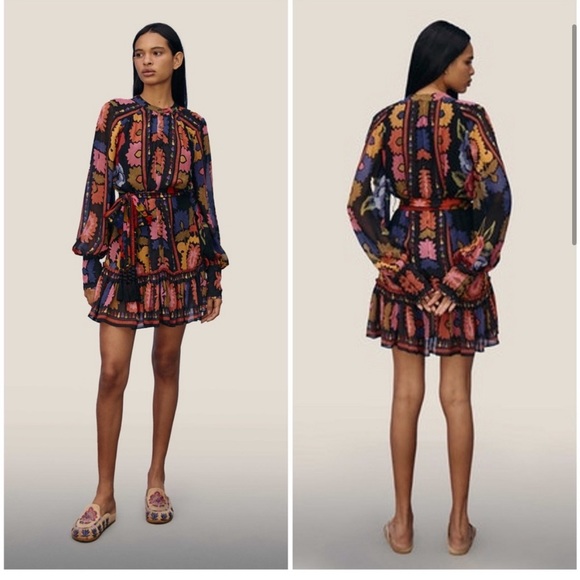 FARM Rio | Dresses | Farm Rio Flowers Tapestry Mini Dress | Poshmark